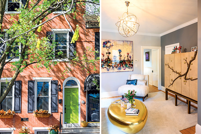 Cozy Meet Chic New York City Style in this Wilmington Townhouse