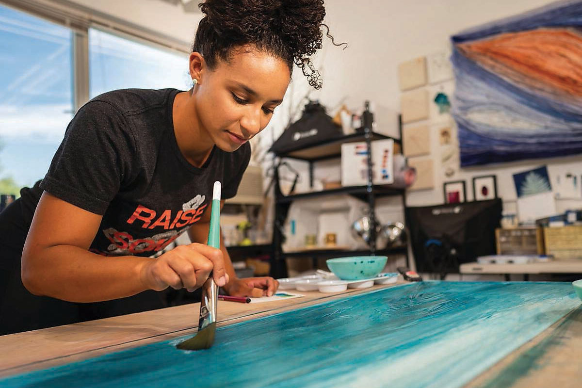This Wilmington Artist Paints in Color at The Delaware Contemporary