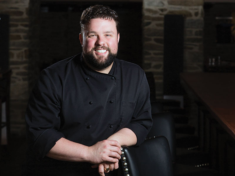 Chef Robbie Jester Holds Court